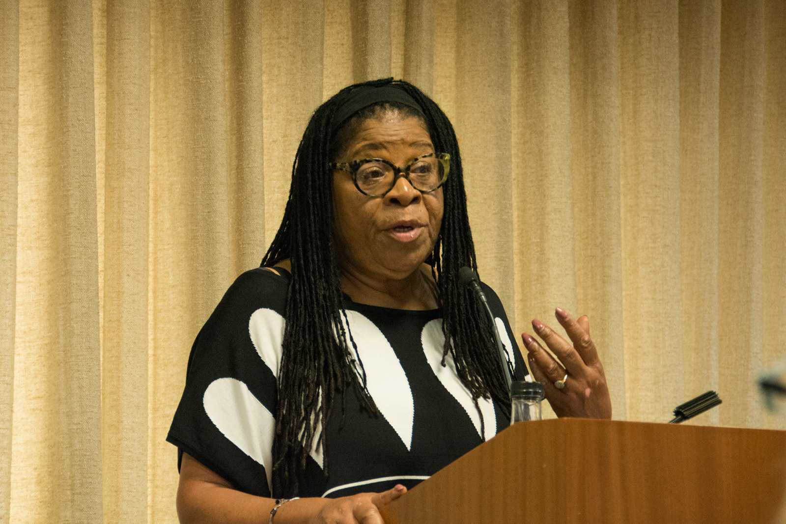 Social justice advocate Susan Burton delivers a passionate speech on ...