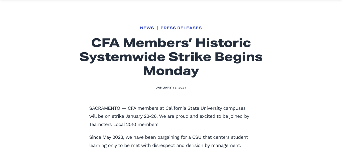 CFA members vote to approve tentative agreement – Daily Sundial